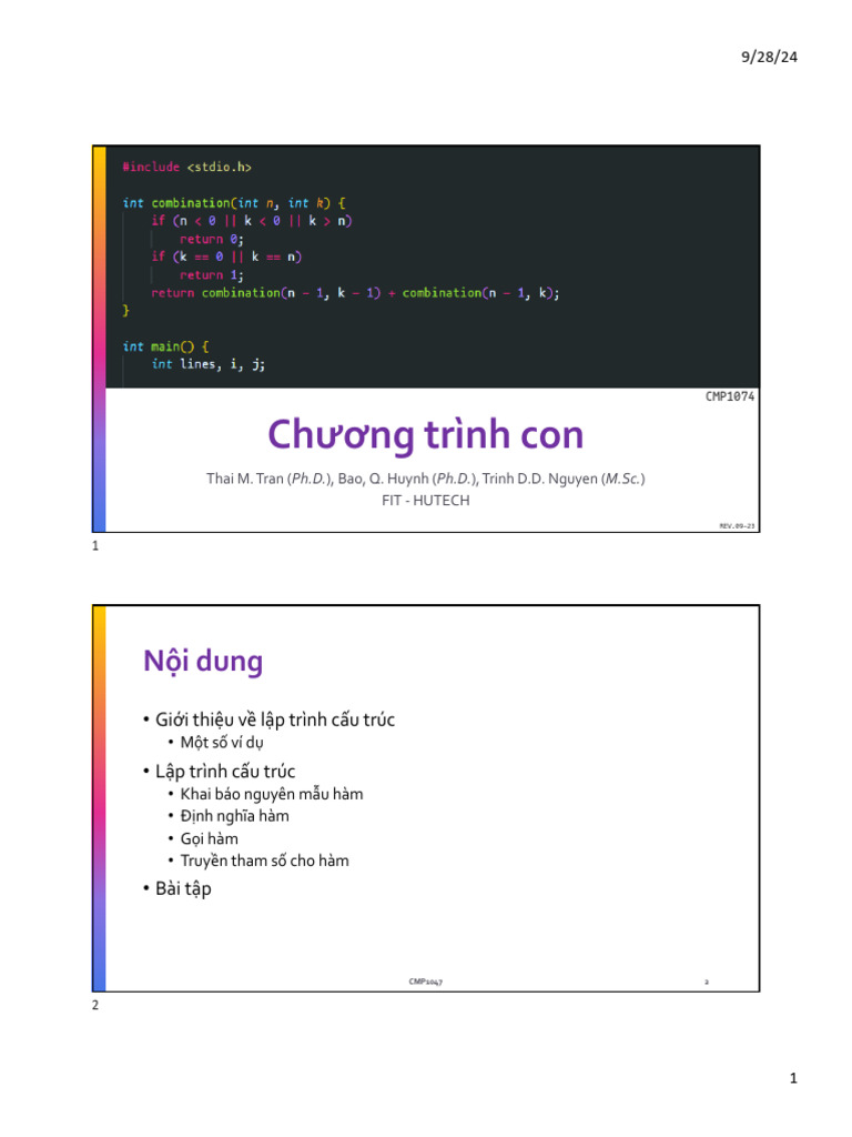 CMP1074 L6 Subroutines | PDF