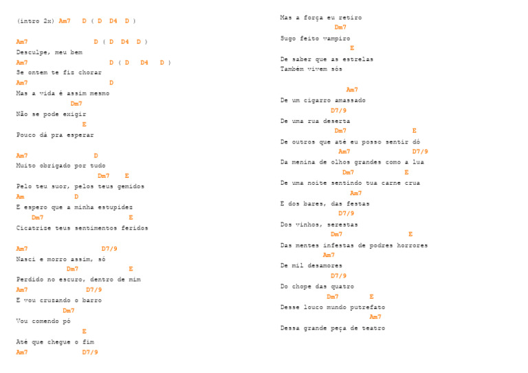 Rima Rica - Frase Feita - Nei Lisboa - Cifra Club | PDF