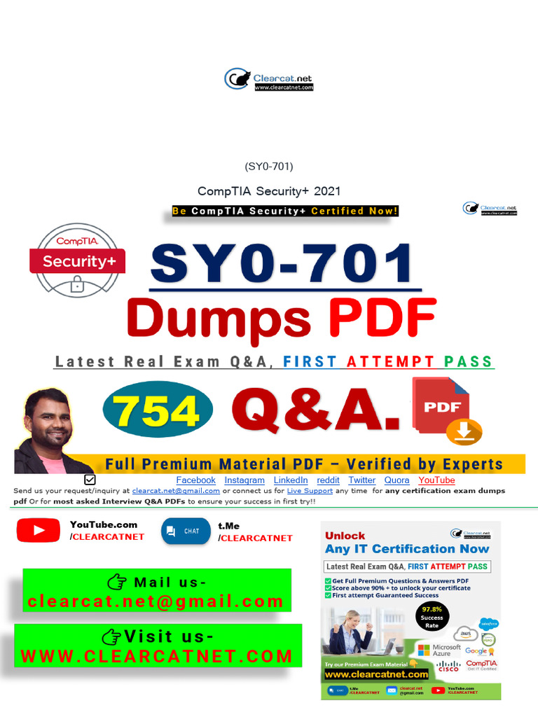 Comptia SYO 701 Practice Questions | PDF | Password | Security Engineering