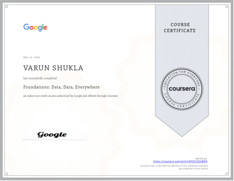 Coursera - Foundations - Data, Data, Everywhere | PDF
