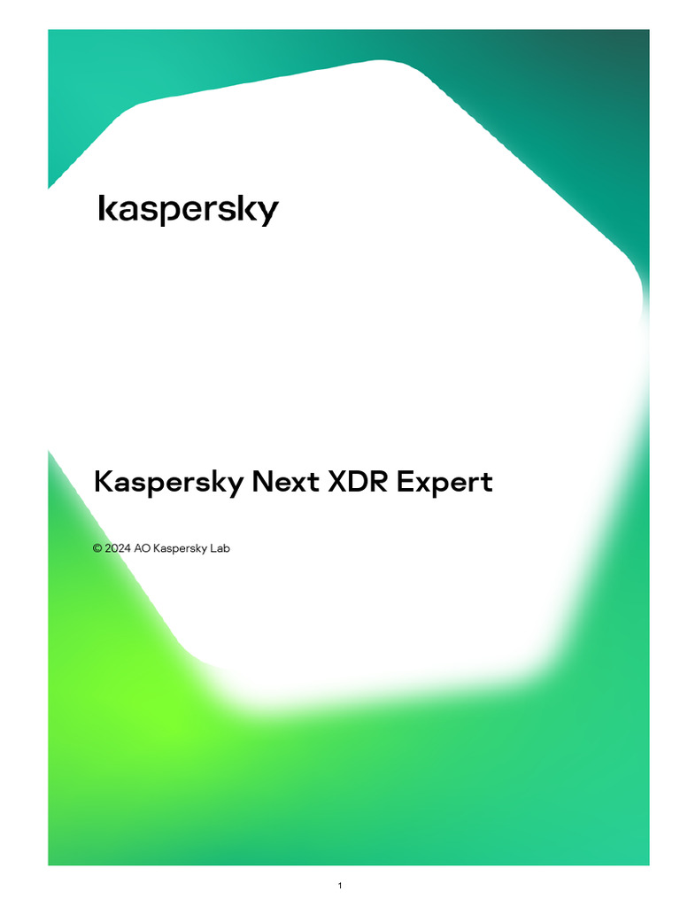 Kaspersky XDR Expert 1.1-English | PDF | Installation (Computer Programs) | Computer Security
