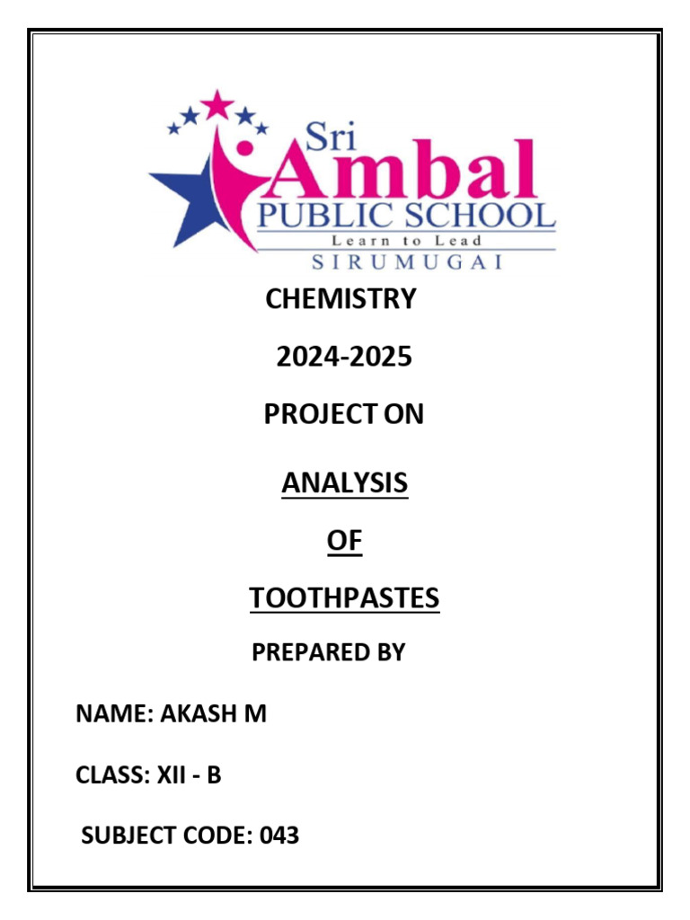 Akash Chemy Project | PDF | Salt (Chemistry) | Ammonium