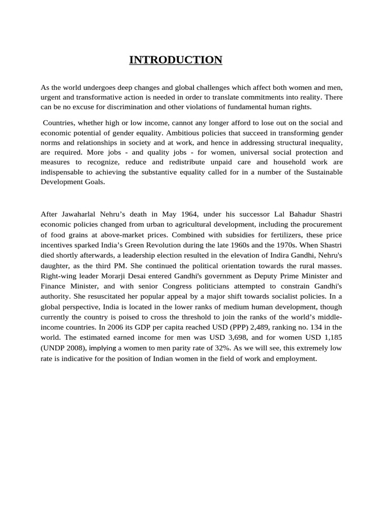 Community Project Women | PDF | Workforce | Unemployment
