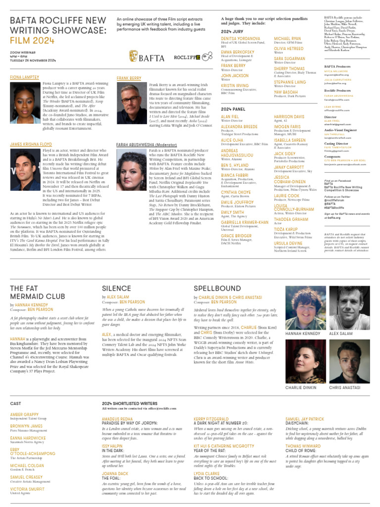 BAFTA Rocliffe Film Showcase | PDF