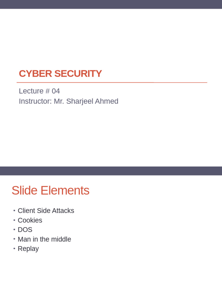 Cyber Security - Lecture 4 | PDF | Http Cookie | Malware