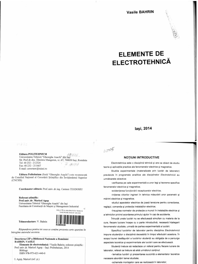 elemente de eletrotehnica | PDF