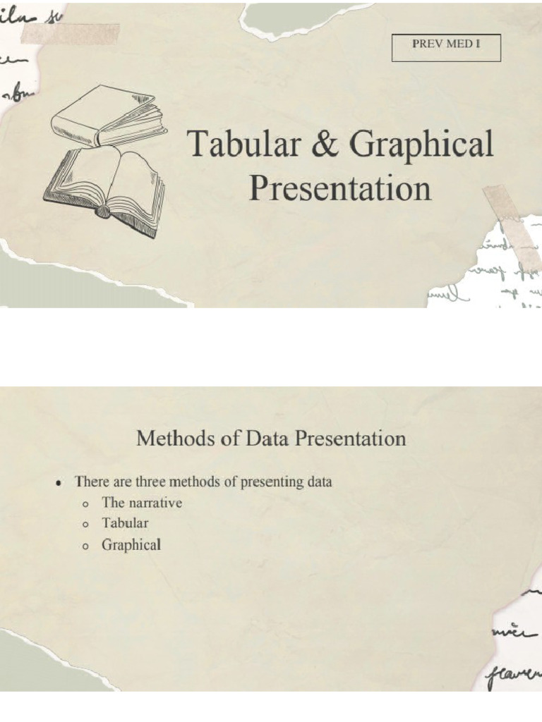 7 Tabular & Graphical Presentation 240307 063235 | PDF