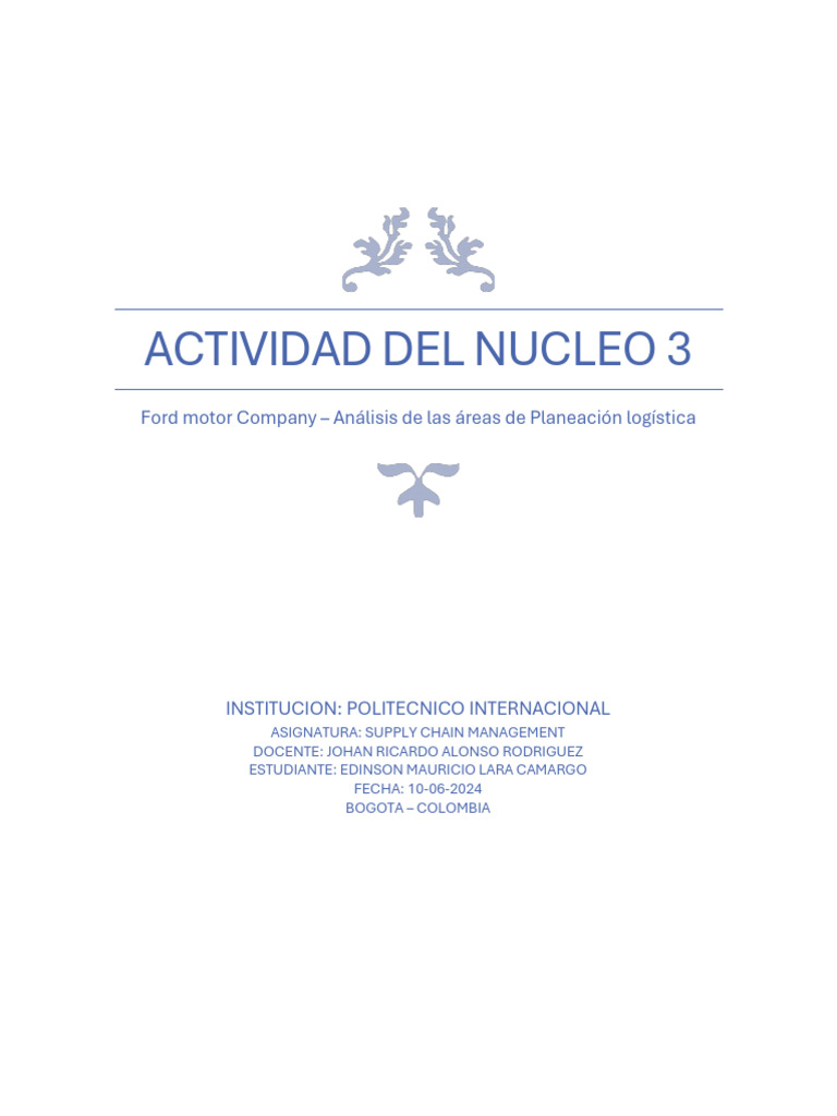 Actividad Del Nucleo 3 | PDF | Cadena de suministro | Dell