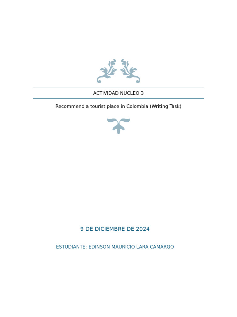 Actividad Nucleo 3 Ingles Iii | PDF