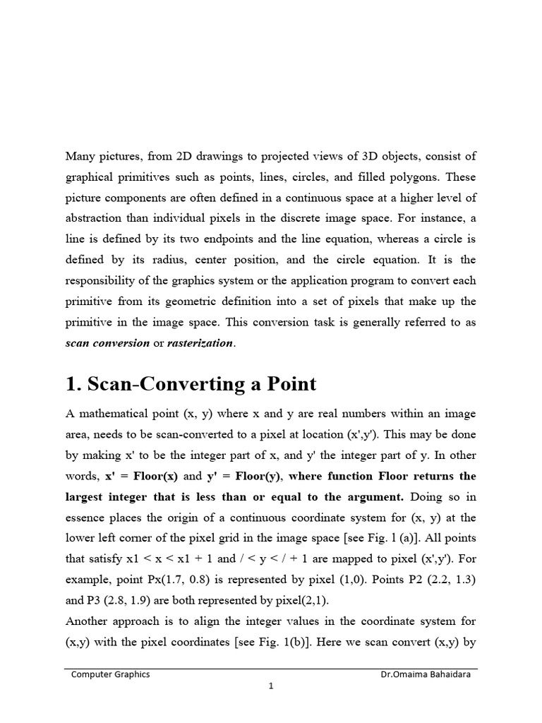 Lec2 CG | PDF | Line (Geometry) | Circle