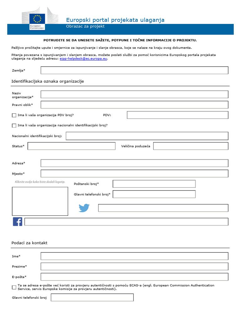 Eipp Project Form HR | PDF