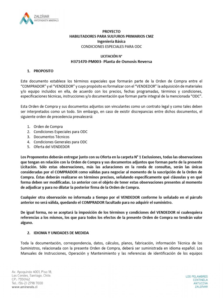 H371470-PM003-Planta de Osmosis Reversa | PDF