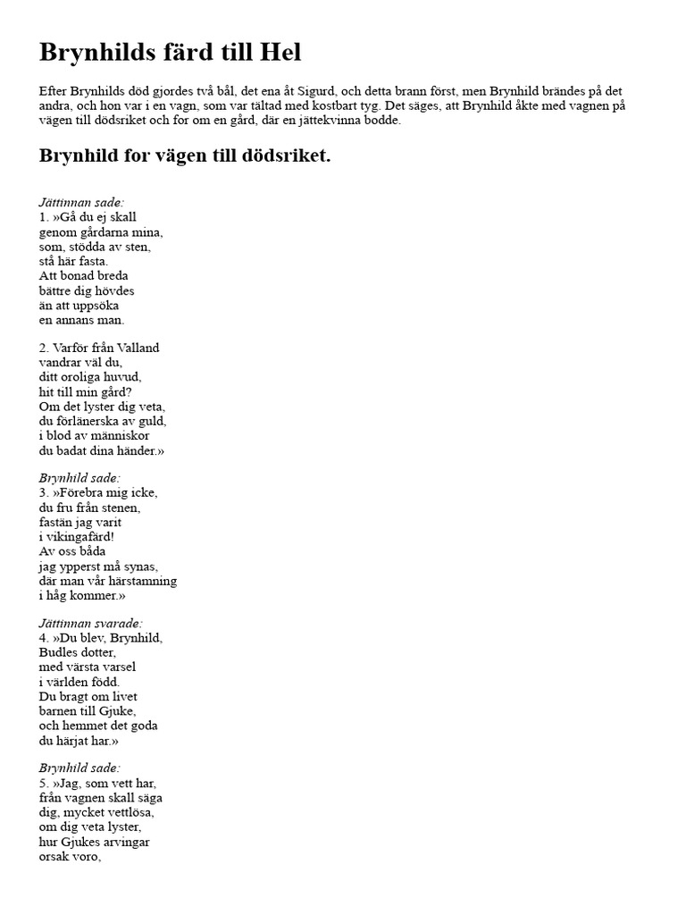 Se-25 Eddan de Nordiska Guda - Och Hjältesångerna | PDF