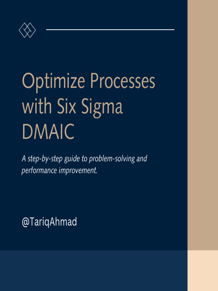 Six Sigma DMAIC Process Guide | PDF