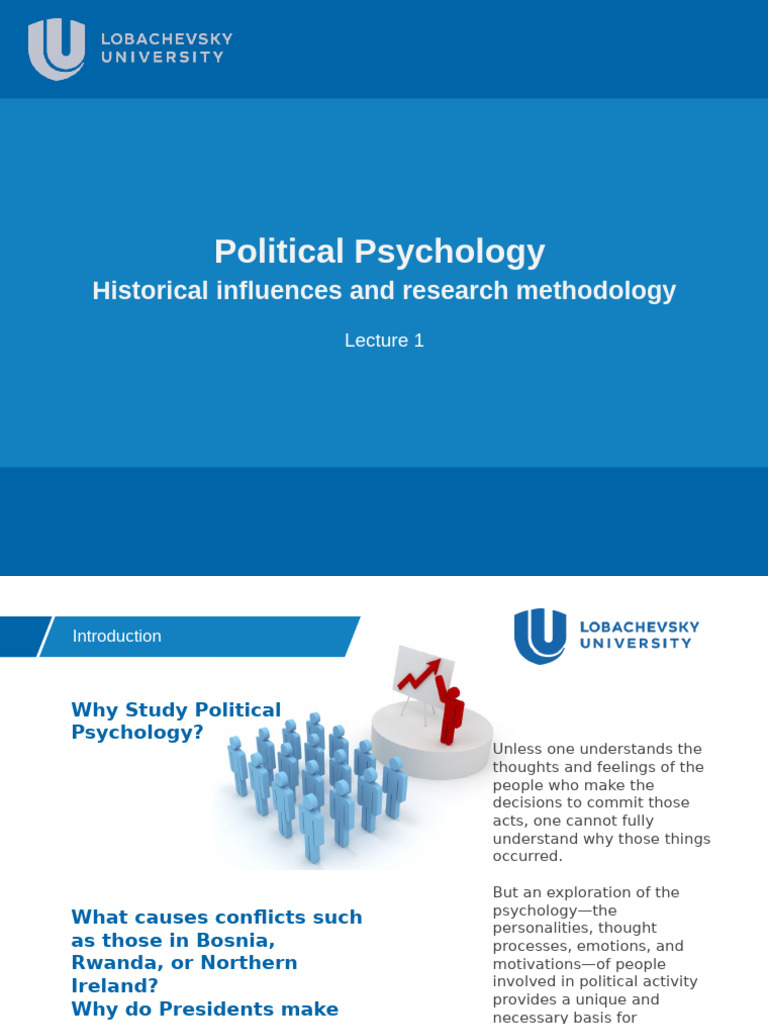 Understanding Political Psychology | PDF | Psychology | Thought