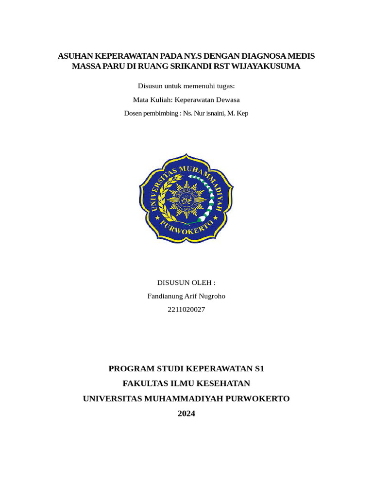 Askep Massa Paru Fandianung | PDF