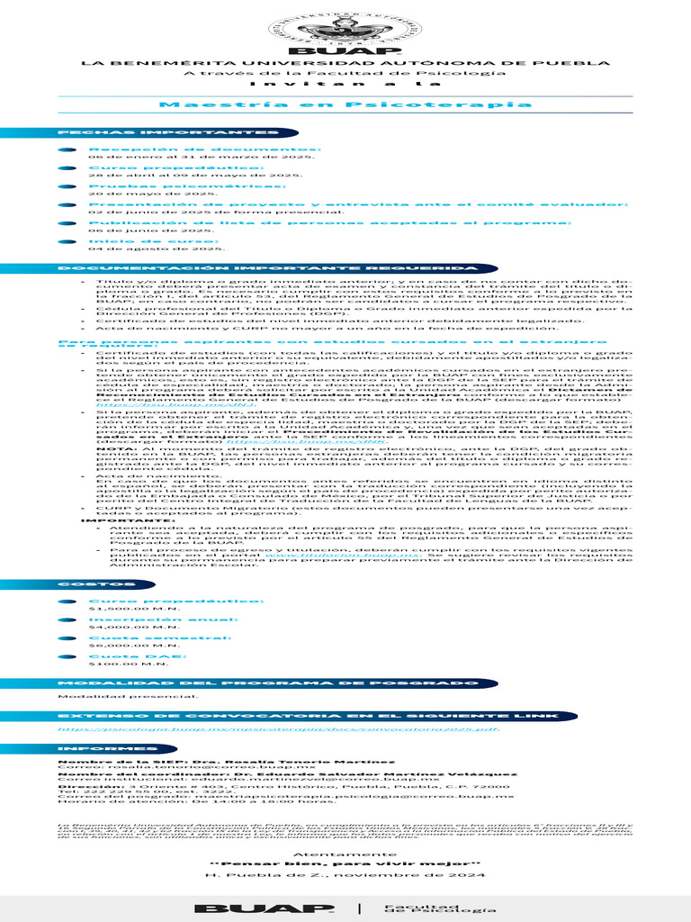 Convocatoria 2025 Pdf