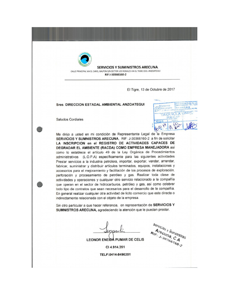 Registro Racda | PDF