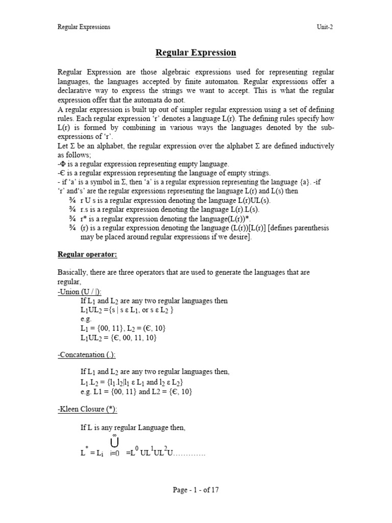 Regular Expressions (2) | PDF | Regular Expression | String (Computer ... Regular Expressions (2) | PDF | Regular Expression | String (Computer ...