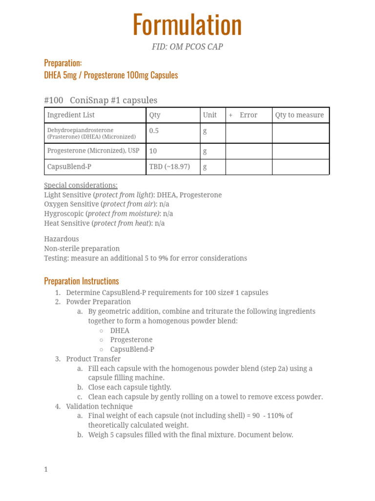 OM PCOS CAP Done | PDF