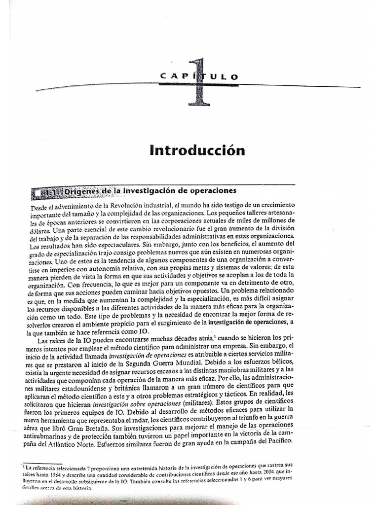 Tema 1 - Inv. Operaciones | PDF