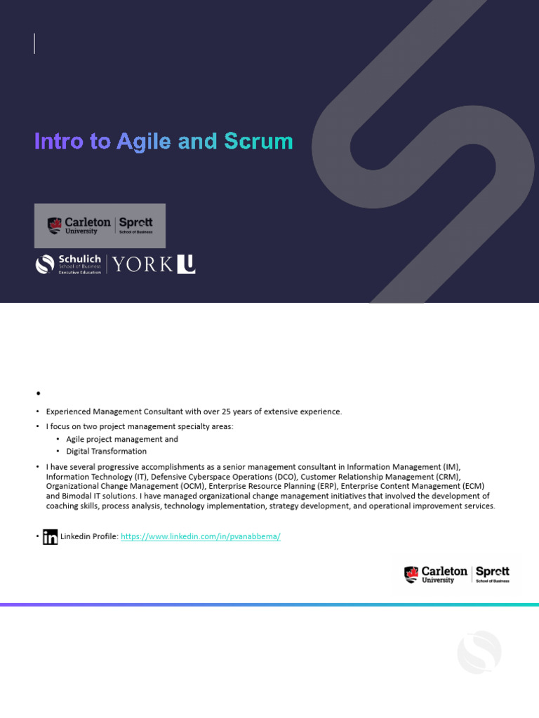 SPROTT - STUDENT WORKBOOK - INTRO TO AGILE | PDF | Scrum (Software Development) | Agile Software ...