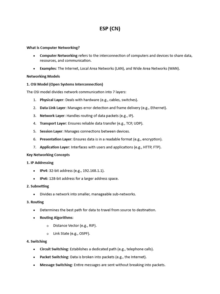 CN | PDF | Computer Network | Osi Model