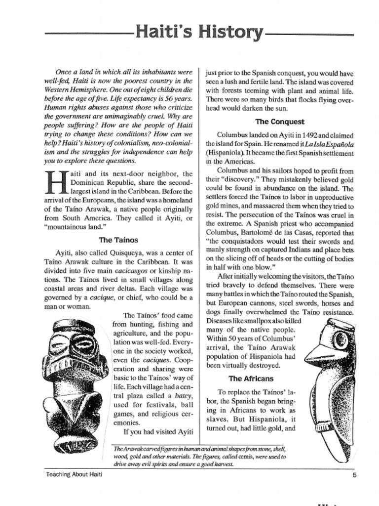 Haiti History 1 | PDF