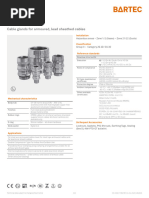 BARTEC FEAM Glands Data Sheet | PDF | Physical Sciences | Secondary Sector Of The Economy