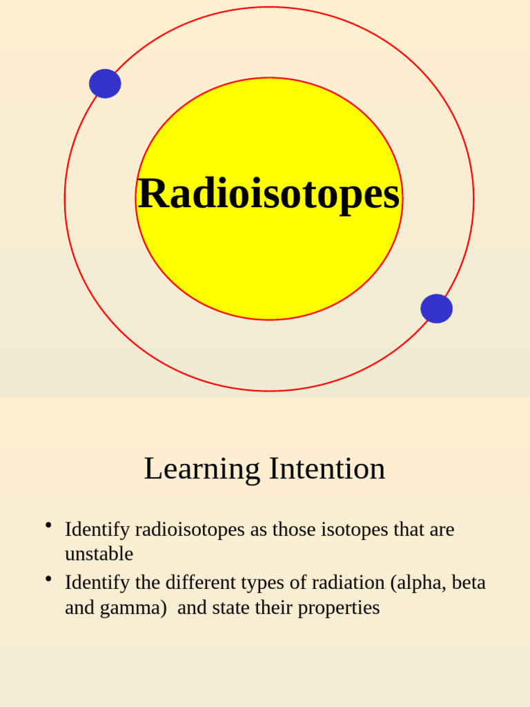 Radioisotopes | PDF | Radioactive Decay | Atomic Nucleus
