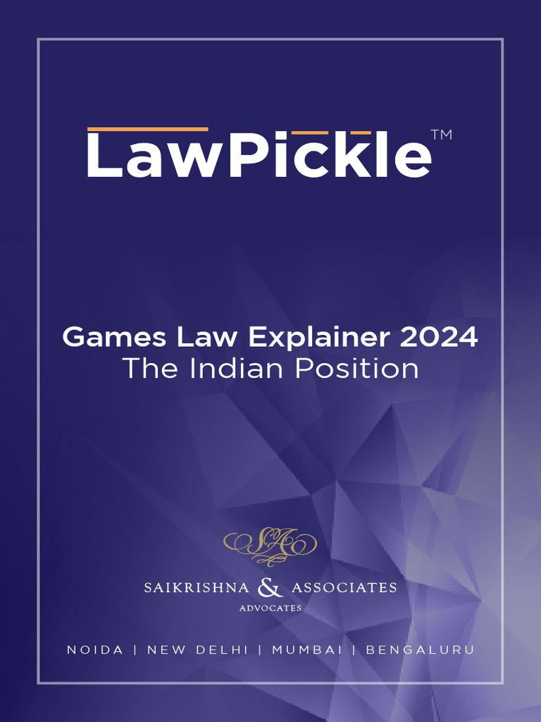 LawPickle Games Law Explainer 2024 1713986751 | PDF | Trademark | Gambling