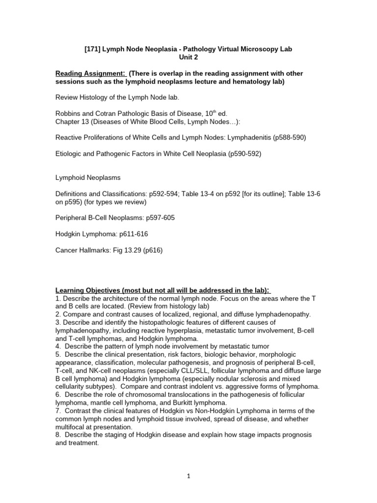 Lymph - Node - Neoplasia - Pathology Lab Cases | PDF | Lymphoma ...