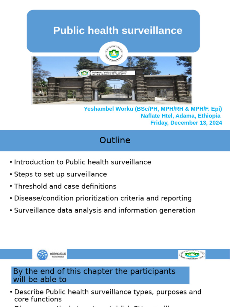 Chapter - 2 - Public Health Surveillance | PDF | Data Analysis | Public ...