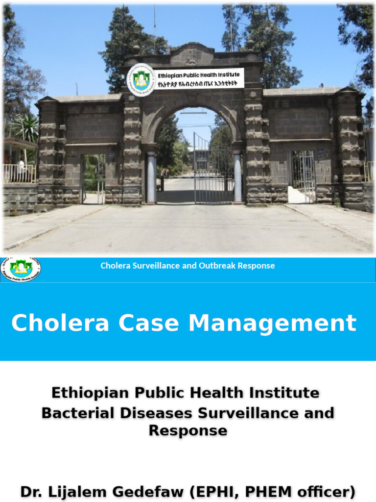 Cholera Case Managment | PDF | Cholera | Dehydration