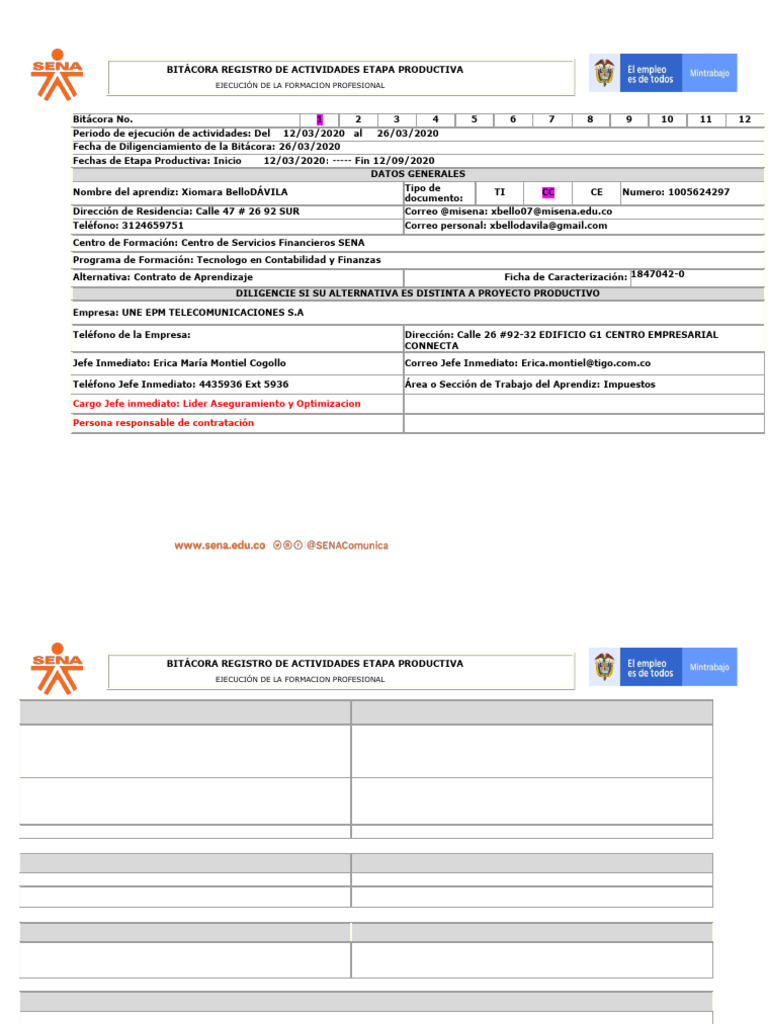 Bitacora 1 | PDF | Business