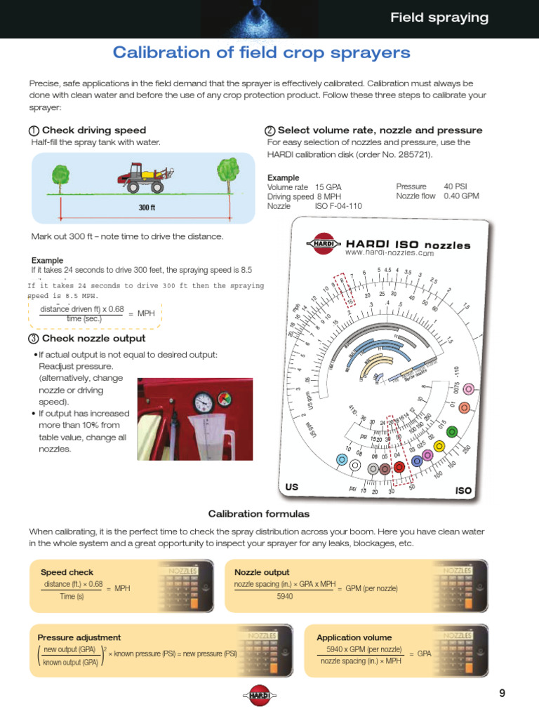 Field Crop Sprayer Calibration Guide | PDF | Soft Matter | Fluid Mechanics