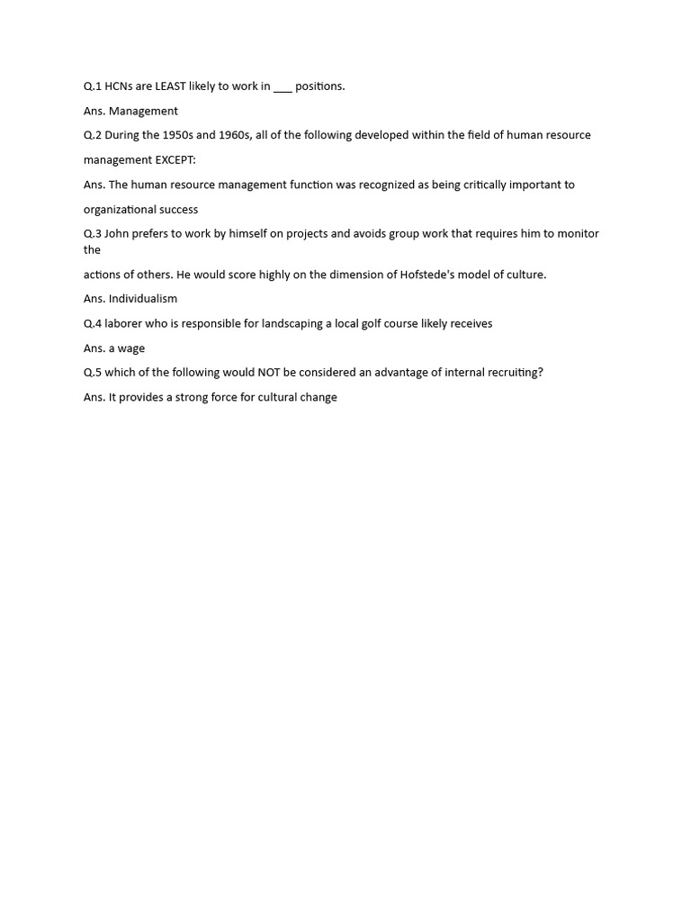 HRM 3 | PDF