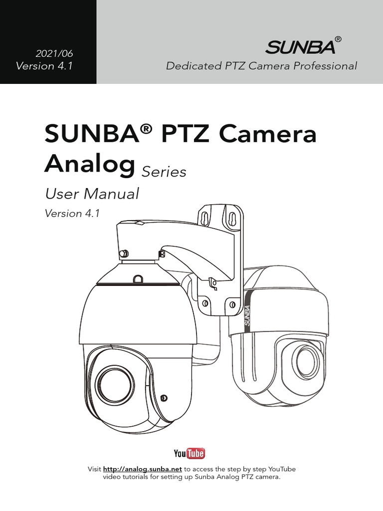 SUNBA-Analog-PTZ-Camera-Manual | PDF | Digital Video Recorder | Closed ...