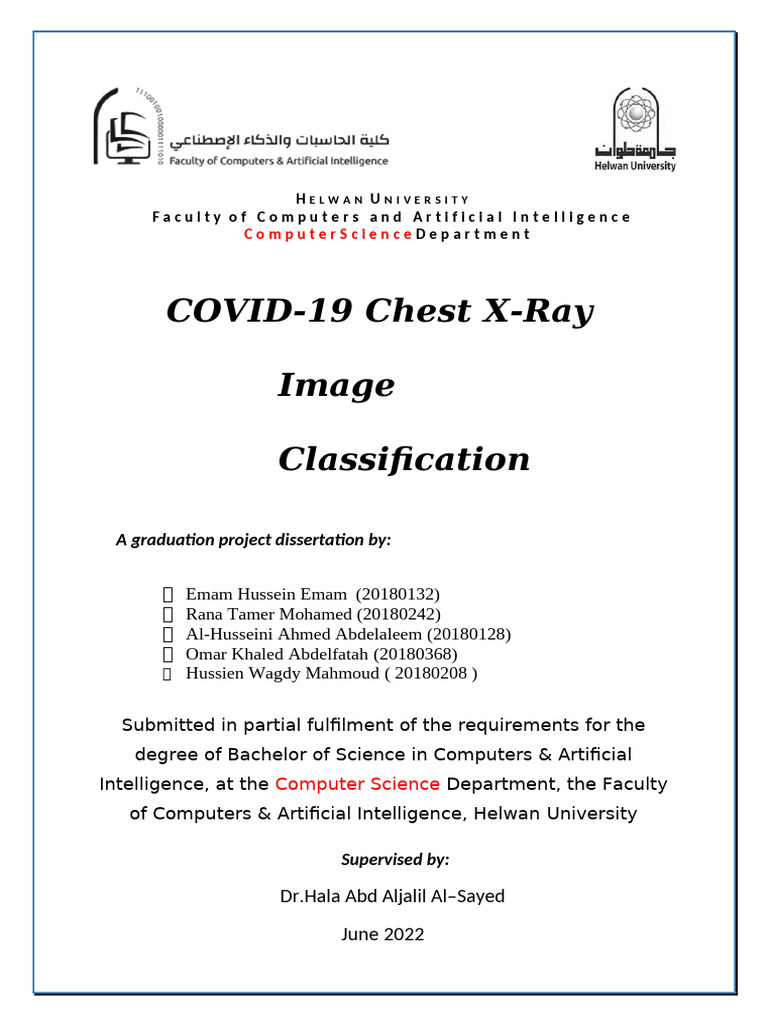 COVID 19 Chest X Ray Image Classification Using Deep Learning | PDF