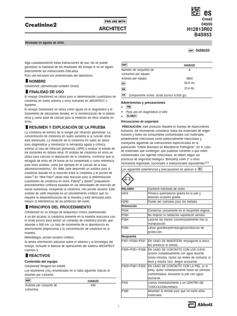 Creatinina 2 | PDF | Laboratorios