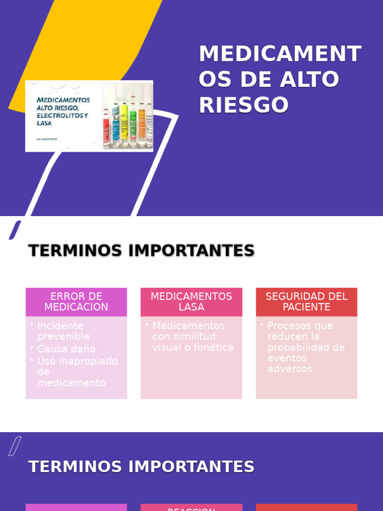 Medicamentos Del Alto Riesgo | PDF