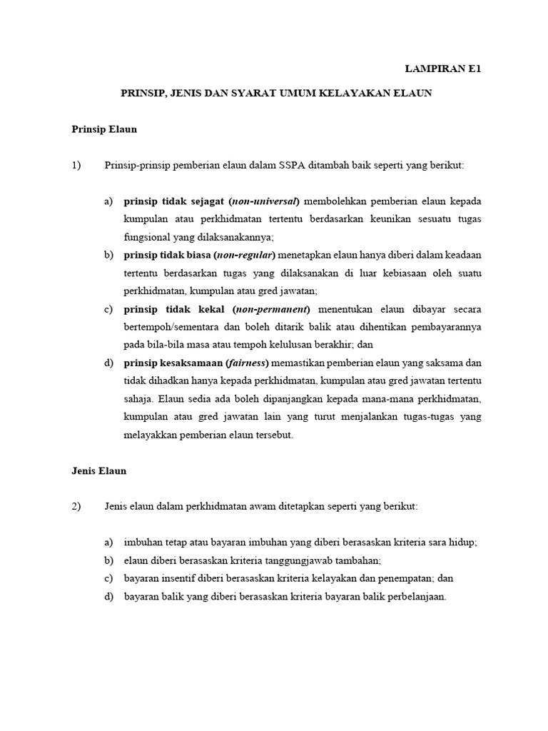 Sspa Lampiran e | PDF