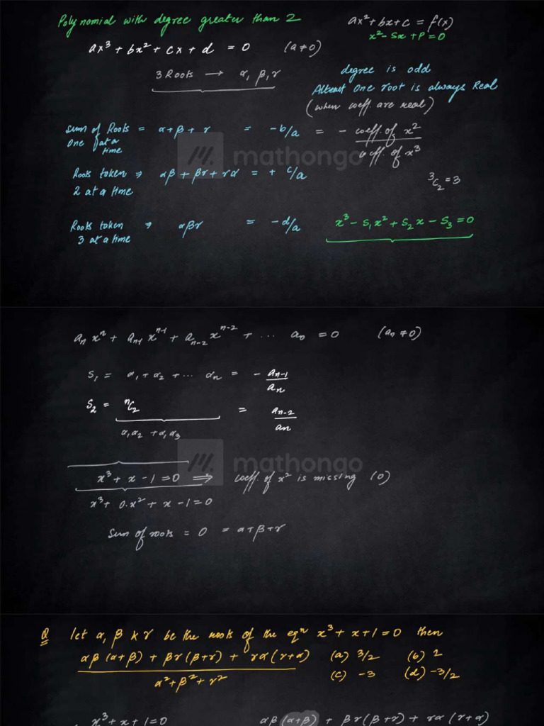 04 - Higher Degree Polynomials | PDF