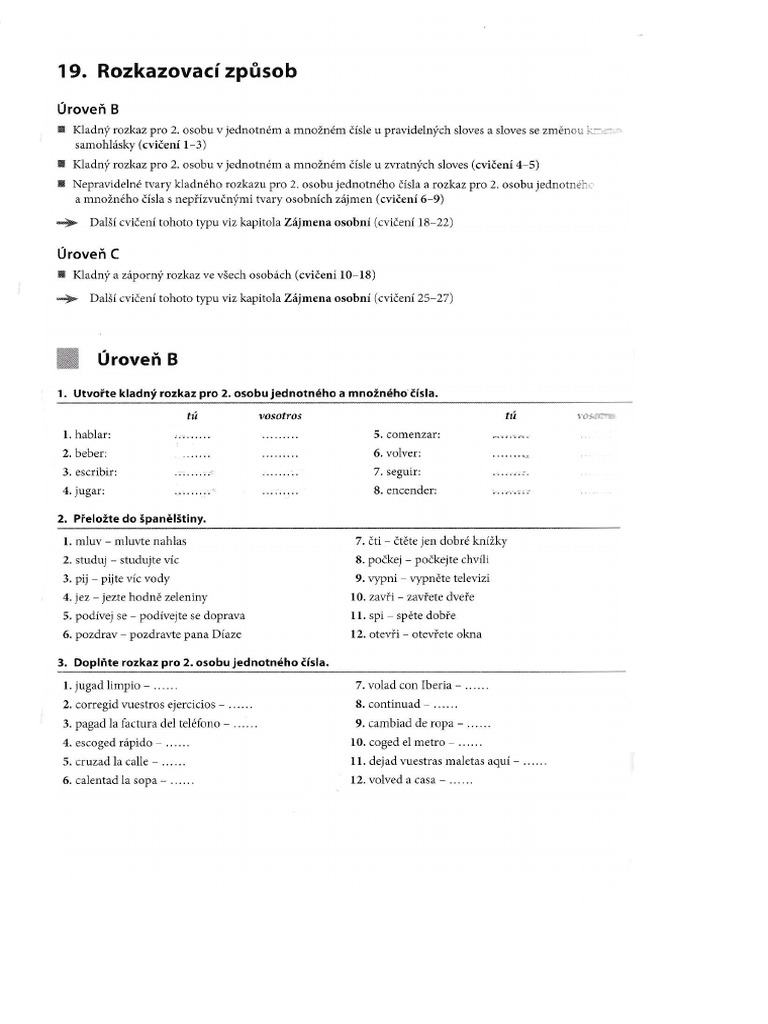 Imperativo 1 Espanol Pdf