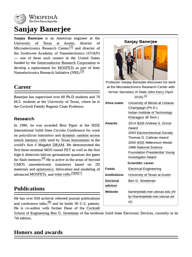 Sanjay_Banerjee | PDF | Electrical Components | Electronic Design