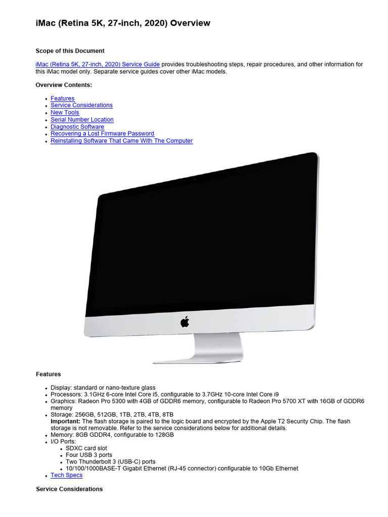 Imac 27" 2020 | PDF