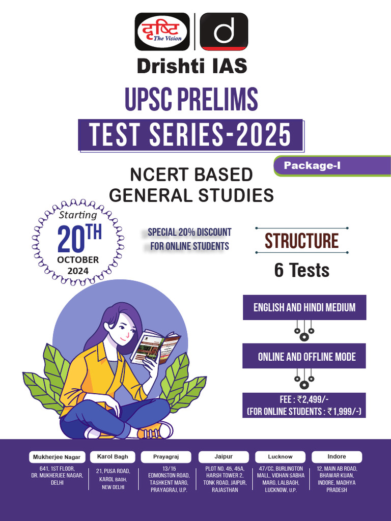 UPSC Prelims Test Series-2025 (6 Tests Brochure) (Eng) P-I | PDF | Science