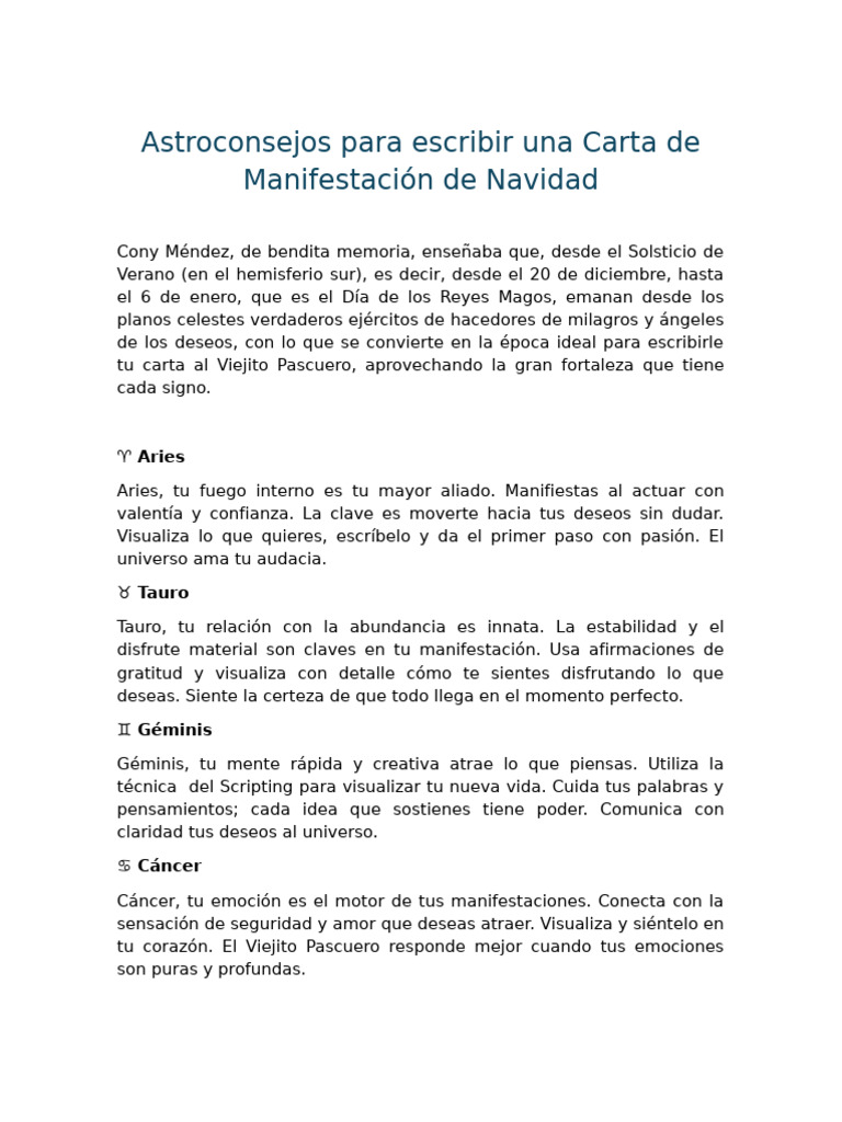 Cartas A Santa | PDF