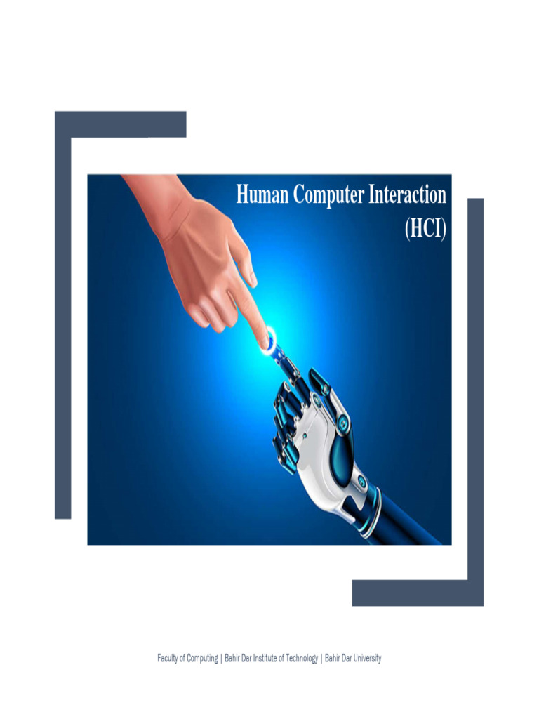 Ch#1 introduction to HCI 2024 | PDF | Human–Computer Interaction | Usability
