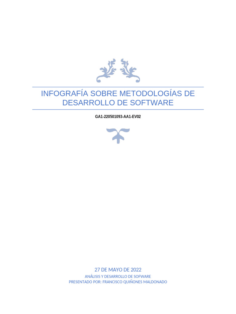 Infografia Sobre Metodologias de Desarrollo de Software Ga1 220501093 ...